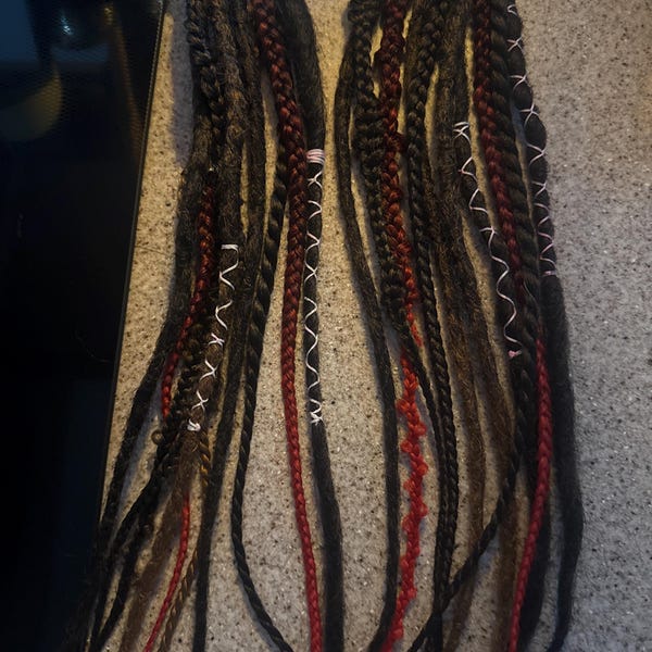 Viking Dreadlocks Dreadlock Ponytail Synthetic Dreadlocks on Elastic ...