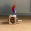 Mouse With Kite, Tiny Wooden Automaton - Etsy