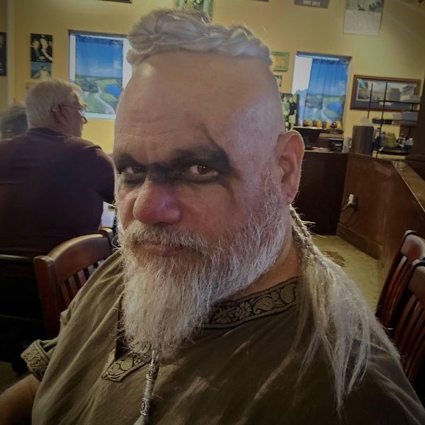 Viking Hair for Men • Clip-in or Bald • Man Ponytail • Top Knot Braid ...