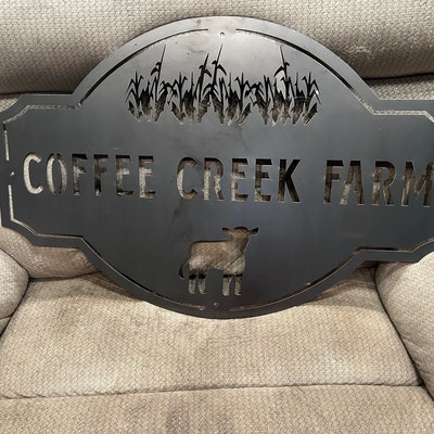 Custom Vintage Metal Farmhouse Sign Family Farm Wall Art Personalized ...