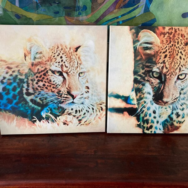 Botanical Cheetah Art, Big Cat, Africa Animals, Botanical Decor ...