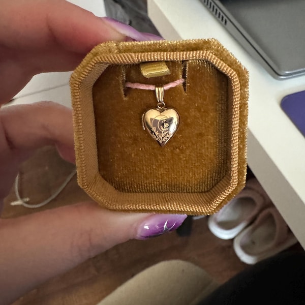 Paws Round Circle Mini Locket, Gold Filled, Silver, Minimalist ...