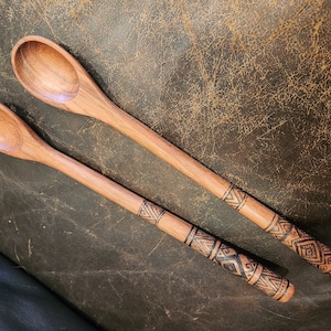 Wooden Kitchen Utensils Set Large Flipper, Small Flipper, Cooking Spoon ...