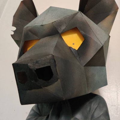 Hyena Mask Hyena Paper Craft Template DIY Printable Animal - Etsy Canada