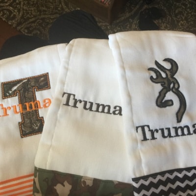 Personalized Burp Cloths House Divided NFL NBA Hockey MLB - Etsy
