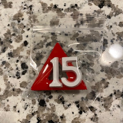 Delta Line Number Lapel Pin - Etsy