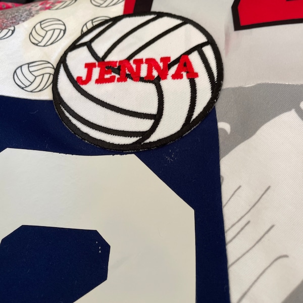 Personalized Volleyball Patch | Custom Volleyball Patch | Volleyball ...