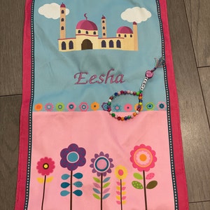 Personalized Kids Prayer Mat Muslim, Children Prayer Rug, Janamaz for ...