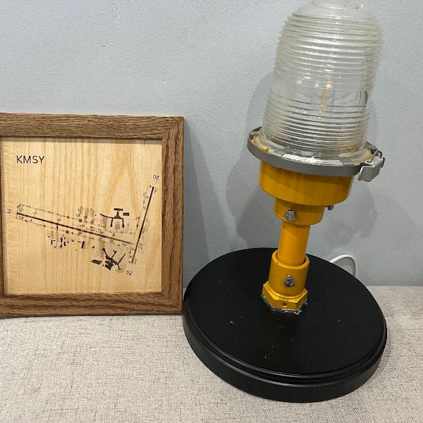 Authentic Runway Light Desk Lamp | Aviation Desk Lamp | Vintage ...