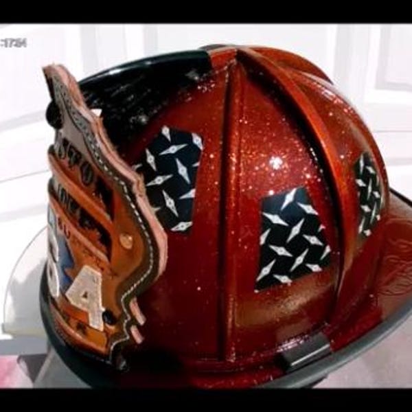 Custom Firefighter Helmet Shield Decal You Pick the Colors, Text, Font ...