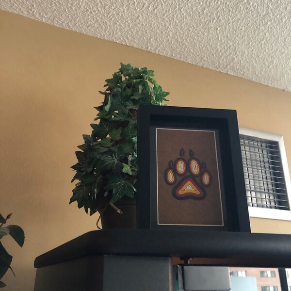 Cree Beadwork, Metis Flower Beadwork, Native Beadwork, Framed Bead Work ...