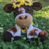 Crochet Sunflower Cow Amigurumi Pattern PDF - Etsy