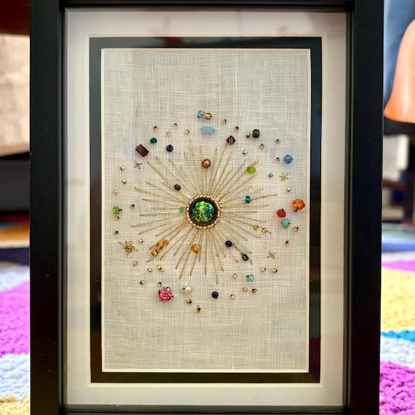 North Star Hand Embroidery Pattern, PDF Download, Easy Celestial Bead ...