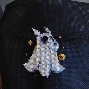 Dog Ghost, Halloween Cross Stitch Pattern, Doggo, Puppy, Witch, Ghost ...