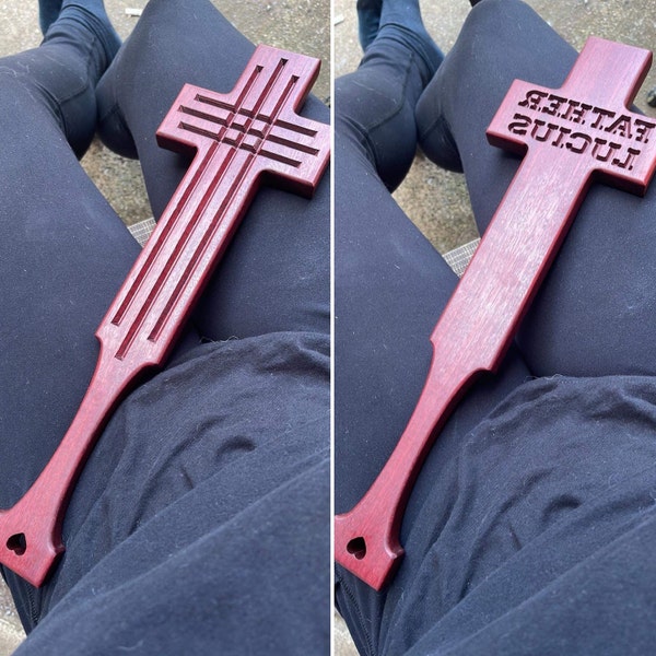 Wood Spanking Paddle Attitude Adjustment With Instructions - Etsy