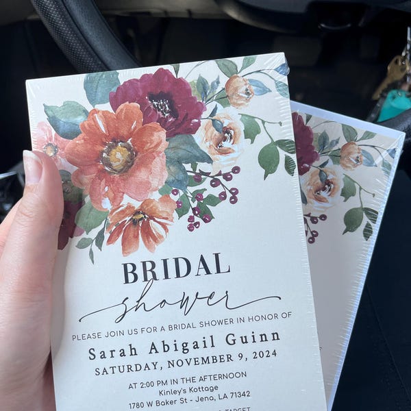 SARAI Peach Pink Yellow Floral Wedding Bundle, Printable Colorful ...