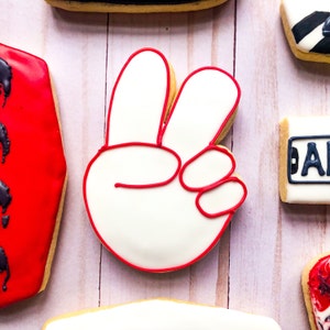 Peace Hand Sign Emoji Cookie Cutter - Etsy