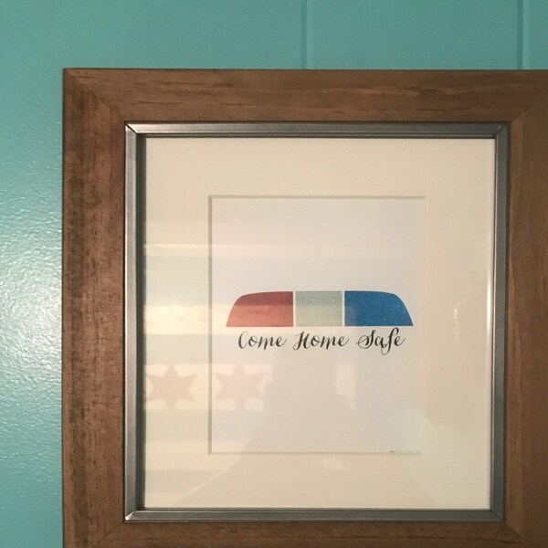 Come Home Safe Police Officer Printable Quote | Police Wife Gift ...