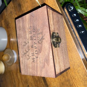 Custom Personalized Wooden Keepsake Box Wedding Card Box, Christmas ...