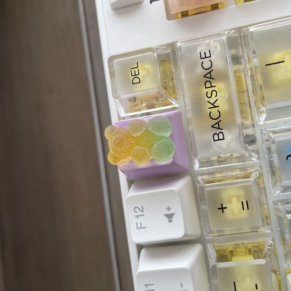 Artisan Keycaps - Gummy Bears, Rabbit Strawberry, Heart Cheese, Egg Etc ...