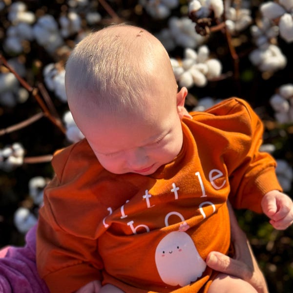 Little Boo Baby Romper, Bubble Romper, Toddler Baby Halloween Bodysuit ...