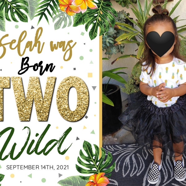 Tropical Table Numbers Template, Wedding Table Number Card Instant ...