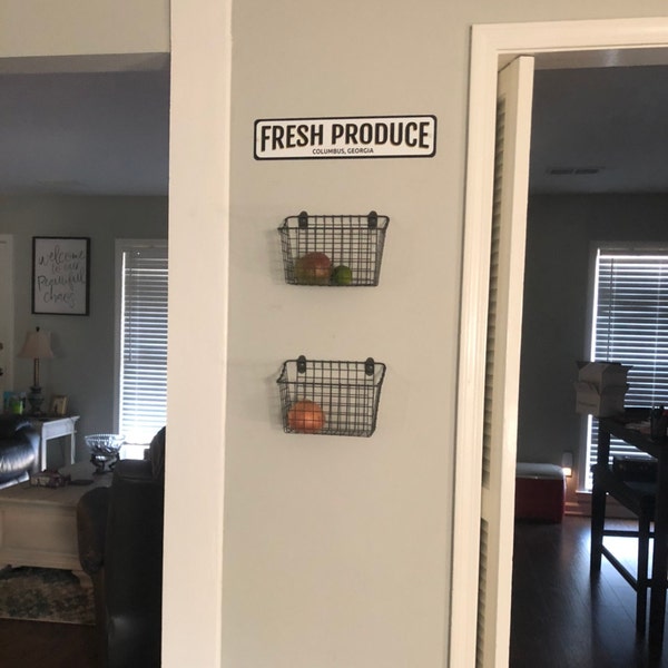 Fresh Produce Sign, Personalized Farm Sign, Custom Farmer Market Sign ...