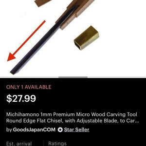 Michihamono 190mm Wood Carving Hand Tool Japanese Kogatana Woodcarving ...