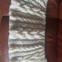 Vine Trellis Afghan Hand Knitted From Farmers Wool.rustic,countryside ...