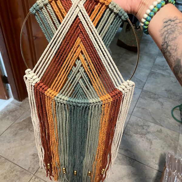 Macrame Hoop Wall Hanging - Custom Macrame - Boho Decor - Macrame Decor ...
