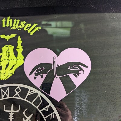 HUGINN and MUNINN With GUNGNIR Vinyl Sticker Decal Asatru Norse Thor ...