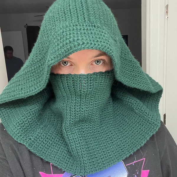Viking Norse Crochet Hooded Cowl Crochet Pattern SCA Cosplay LARP - Etsy