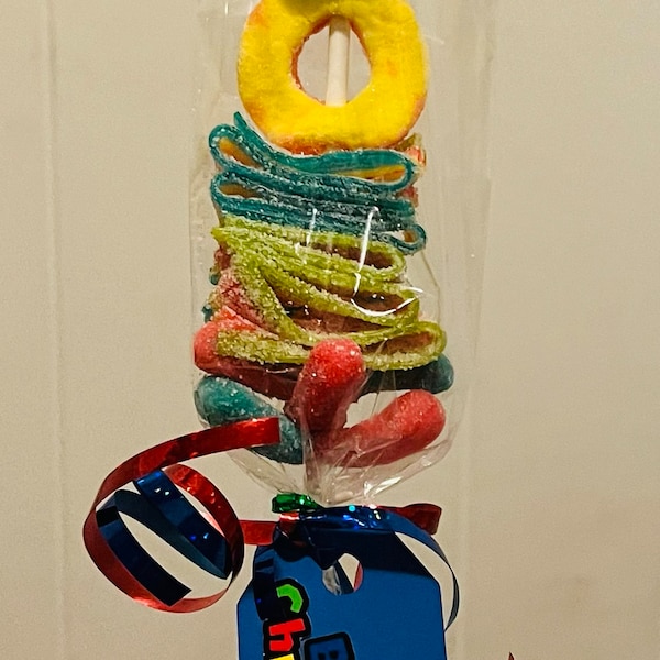 10+ Large Super Mario Candy Kabobs, Personalized Birthday Lollipop ...