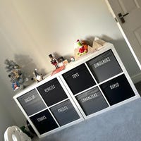 IKEA KALLAX DRONA Box Sticker Personalised Vinyl Labels Stickers Decals ...