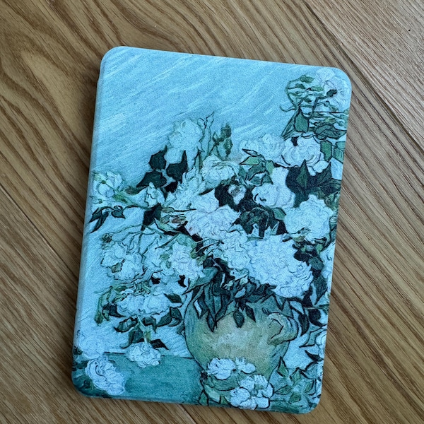 White Rose Oil Painting Kindle Cover - Fits Kindle 2019/2022, Kindle ...
