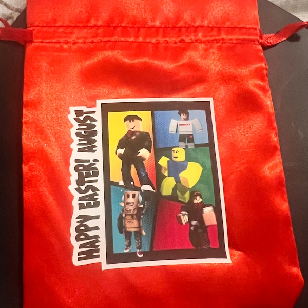 5" X 7" Roblox Drawstring Gift Bags - Etsy