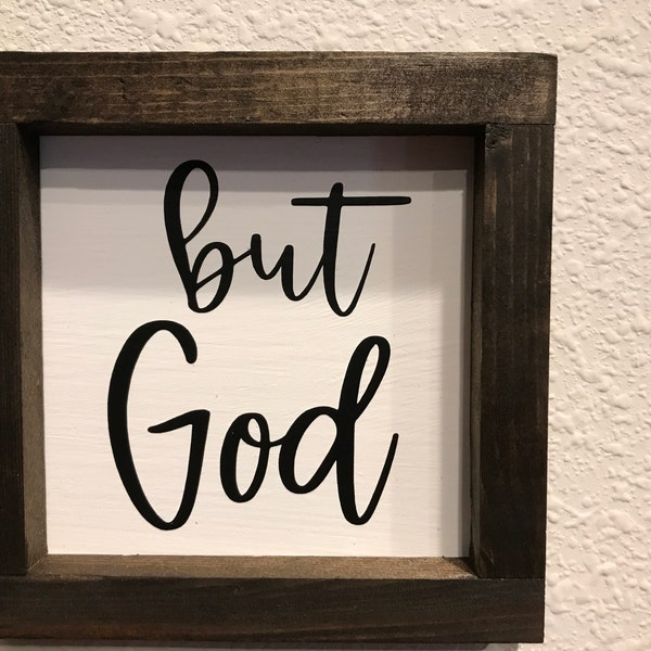 But God Wooden Sign - Christian Wall Decor - Etsy