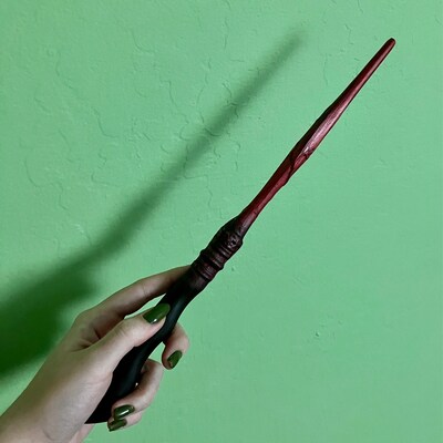 Laser Cut Wand Stand With Engraving Black Walnut or Cherry Wood - Etsy