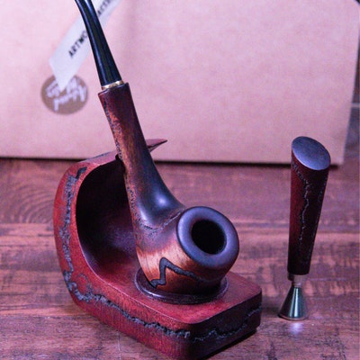 Tobacco & Pipe Holder Long Cigarette Holder Wooden Holder - Etsy