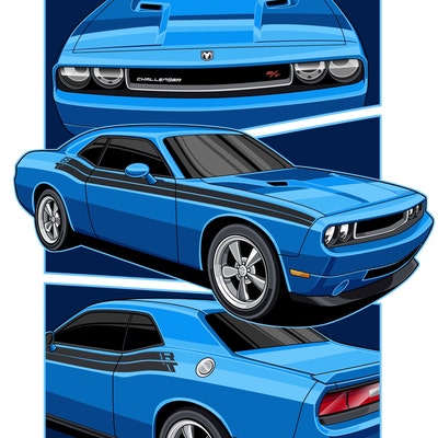 Digital Car Illustration, Custom Car Poster, Car Portrait, Car Art ...