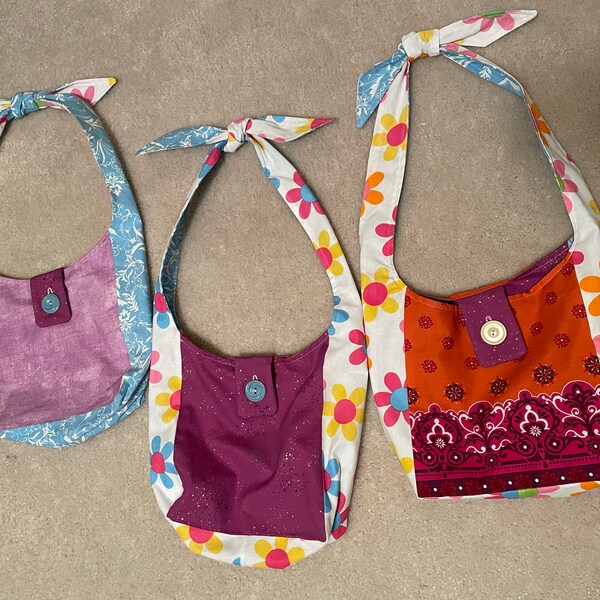 PDF Pattern: Small Infinity Tie-strap Tote Bag - Petite Adult, Teen ...