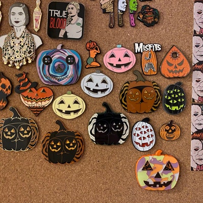 Halloween Pumpkin Pin - Etsy