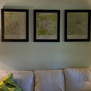 Custom Map Print, Custom City Map, Personalized Print, Travel Map Gift ...