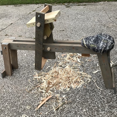 Shave Horse/spoon Mule Woodworking Bench Plans - Etsy