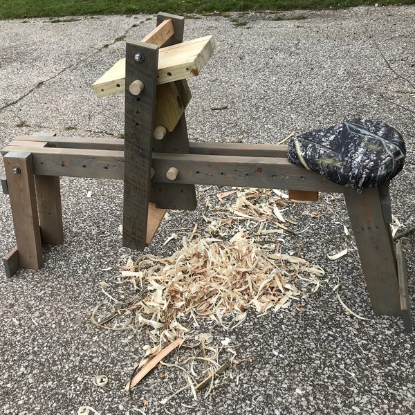 Shave Horse/spoon Mule Woodworking Bench Plans - Etsy