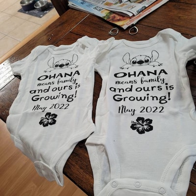 Disney Pregnancy Announcement / Lilo & Stitch / Baby Coming Soon ...