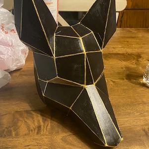 Jackal Mask, Papercraft Mask Template - Etsy