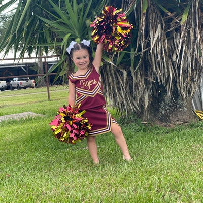 Green & White Cheer Uniform, Customized Cheerleading Uniform, Girls ...