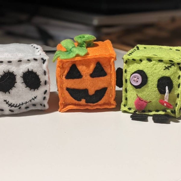 DIY Halloween Plush Cubes Pattern - Downloadable Pattern for a Jack O ...