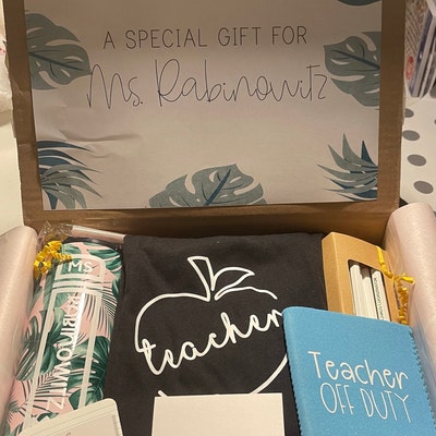 Teacher Gift Box Personalized Teacher Gift Set Teacher Gift Teacher ...